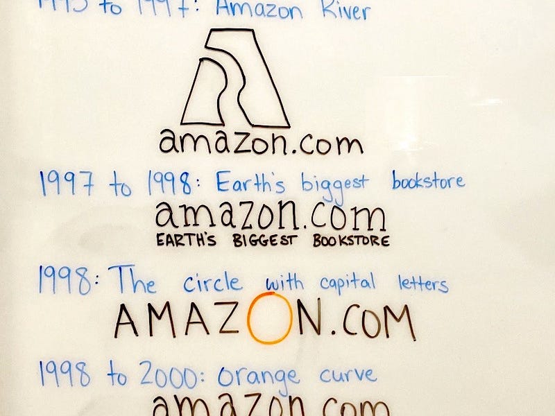 Amazon’s Logo Through the Years - by Danny Sheridan