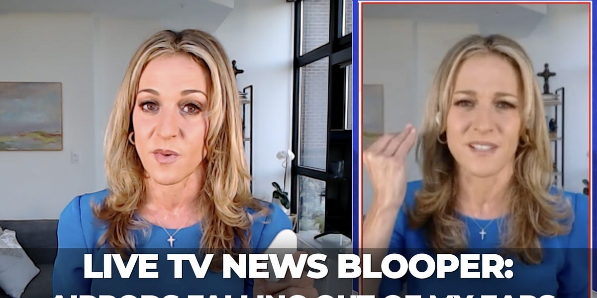 Live TV News Blooper: My AirPods kept falling out of my ears