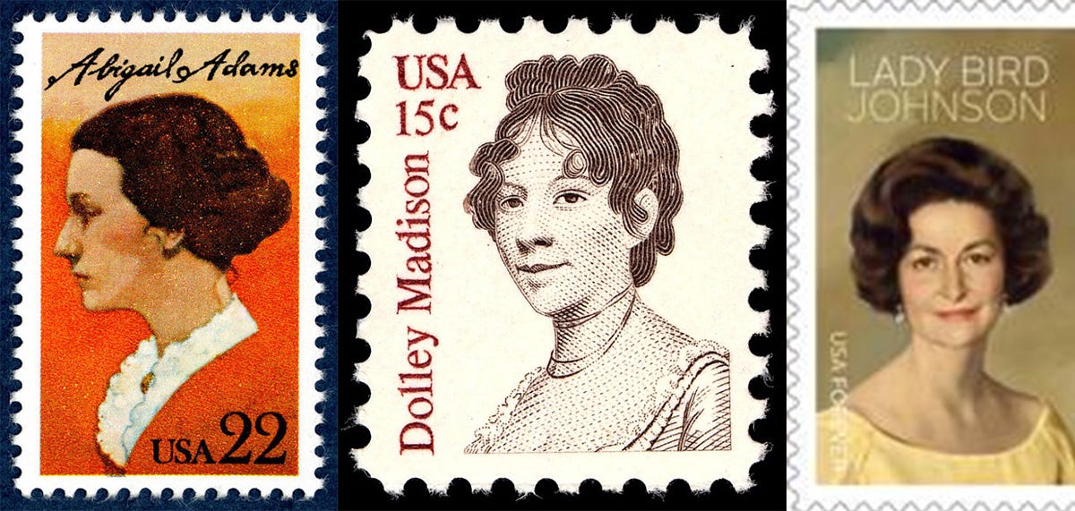 Here's all the first ladies who got their own U.S. postage stamp
