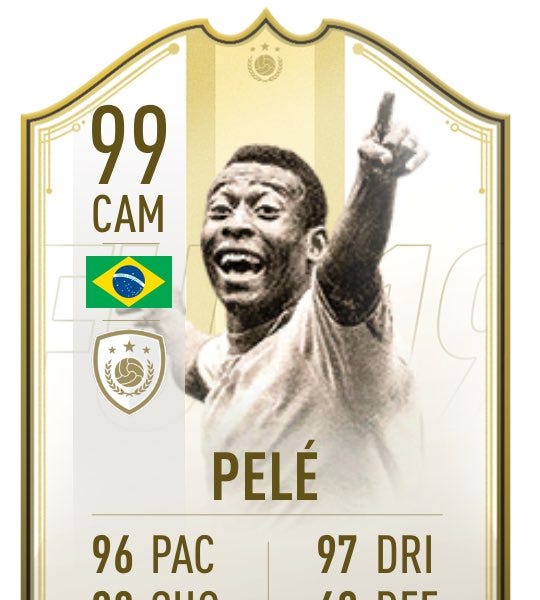 Pelé, achievements and stats