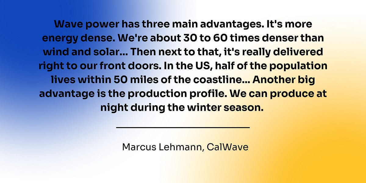 Harnessing Wave Power with CalWave - the MCJ Newsletter