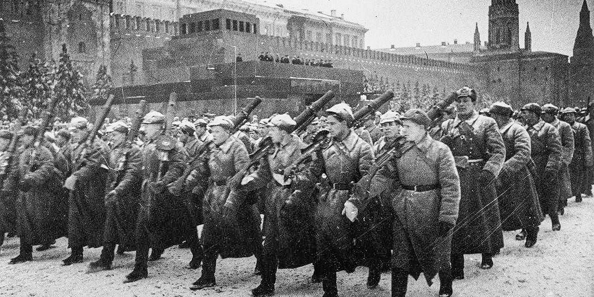 The Red Army parades in Moscow - by Martin Cherrett