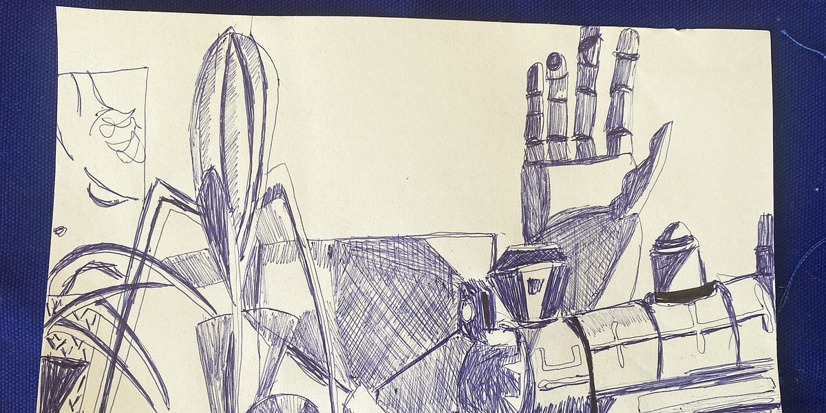 Zoom drawing #5 - by Georgia Bosson