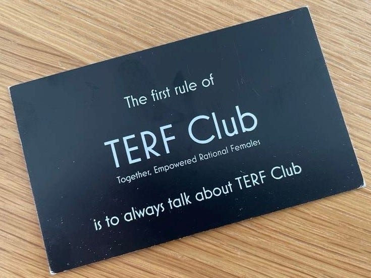 TERF Club! - by Katrina Biggs - A B’Old Woman