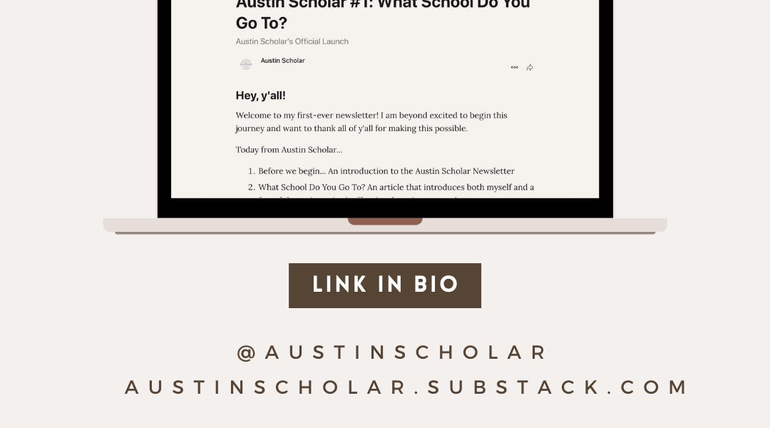 Austin Scholar #1: What School Do You Go To?