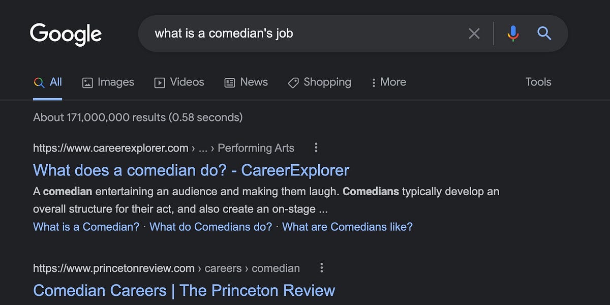 What Is A Comedian's Job, Anyway? - by Sean L. McCarthy