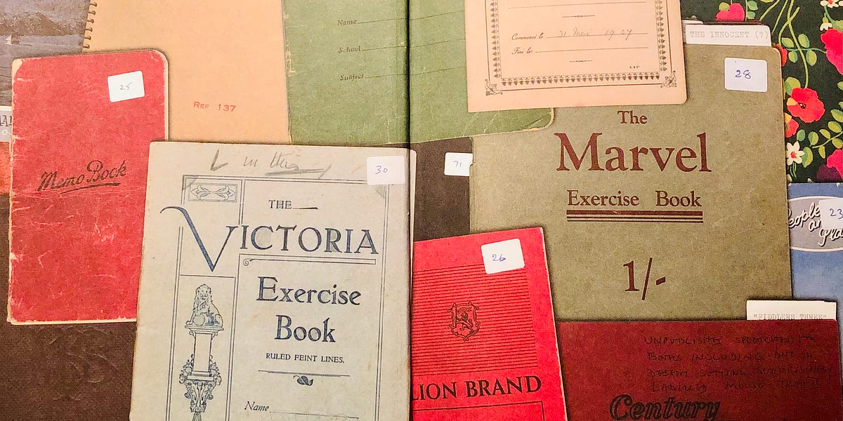 Agatha Christie's Exercise Books - by Jillian Hess - Noted