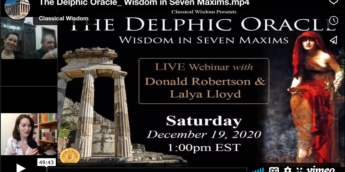 The Delphic Oracle: Wisdom in Seven Maxims
