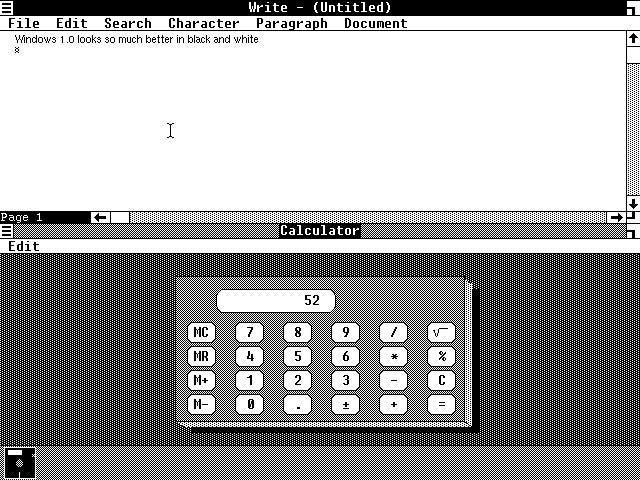 Microsoft Windows 1.0 : Not as bad as you'd think