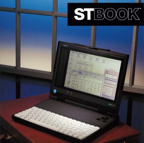 Atari ST Book - The 1991 laptop with 10 hour battery life