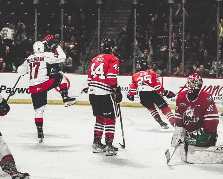 Hawks win, McLlwain nabs his first OHL goal, and South Huron grabs ...