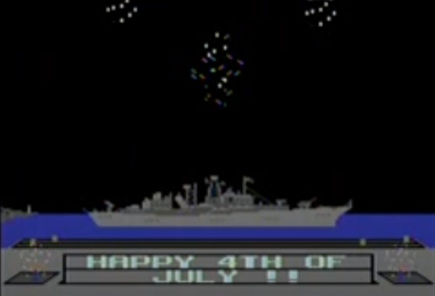 1985's C64 "Computer Fireworks Celebration Kit" from Activision