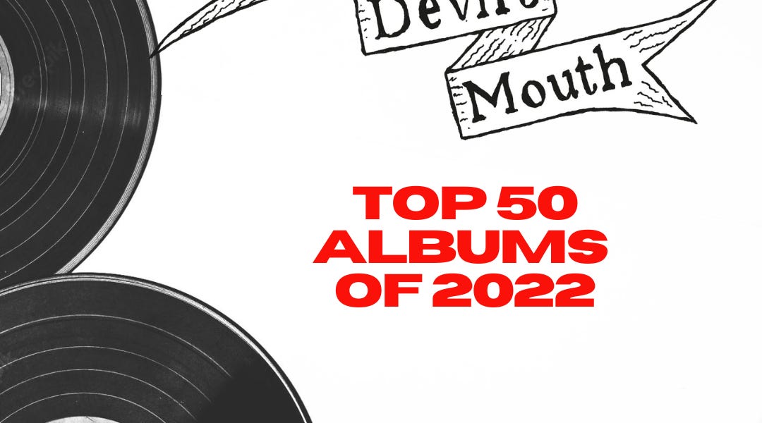 TOP 50 ALBUMS OF 2022 - THE FULL LIST
