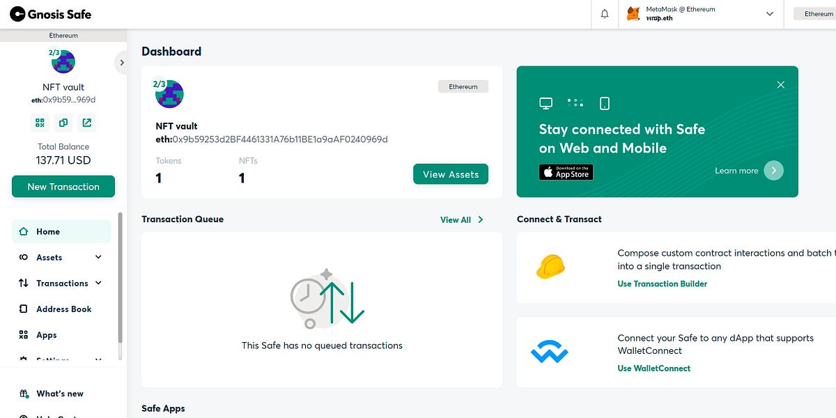 Defending NFTs with Gnosis Safe 🔩 - by William M. Peaster