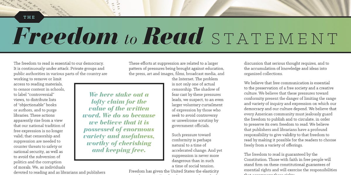 American Library Association 1953: The Freedom to Read