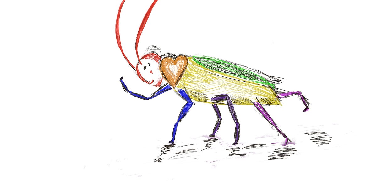 The Cutest Cockroach - by Siân Bevan