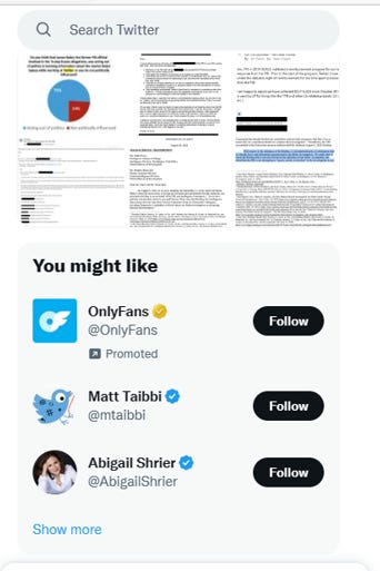 Why Does Twitter Promote OnlyFans Account?