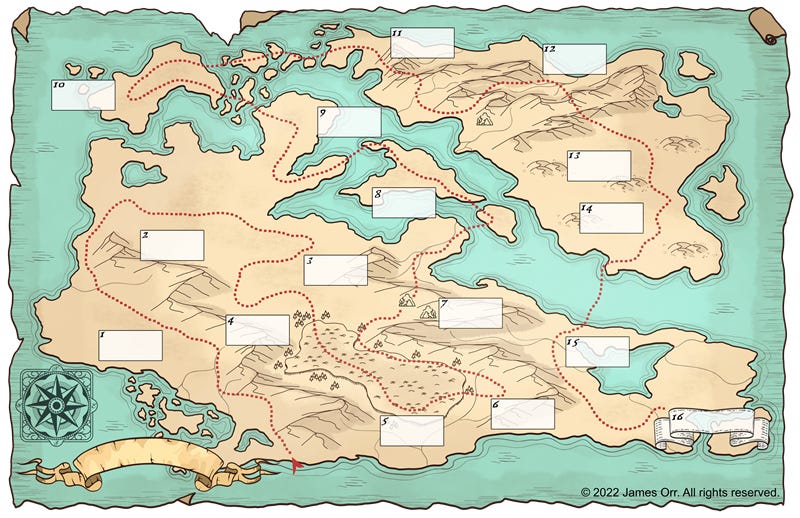 Treasure Map to Your Goals - by James Orr