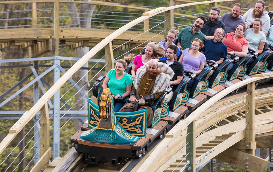 New Titan coaster track is riveting - by Arthur Levine