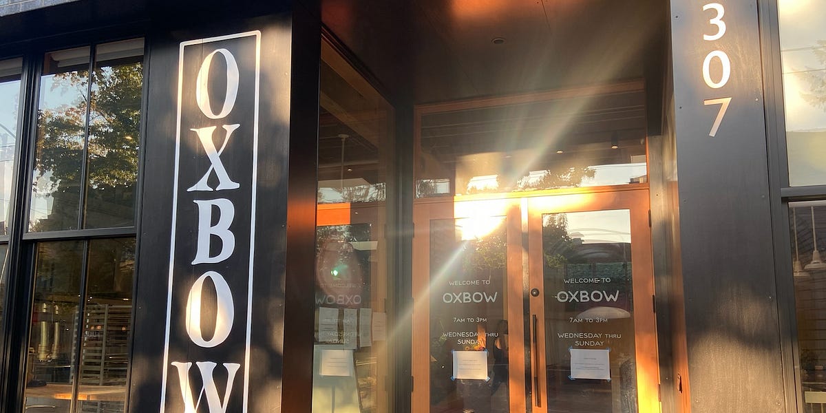 Can I find a good Seattle bagel at... Oxbow