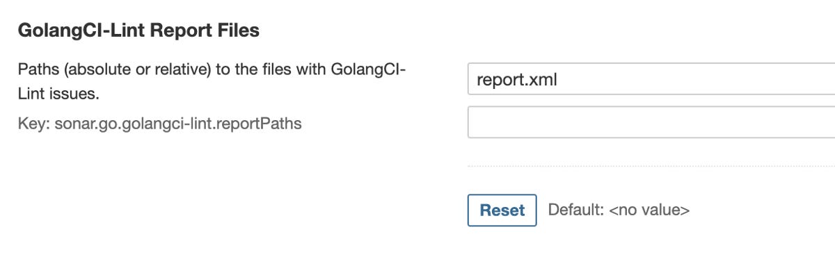 How to use golangci-lint with Sonarqube