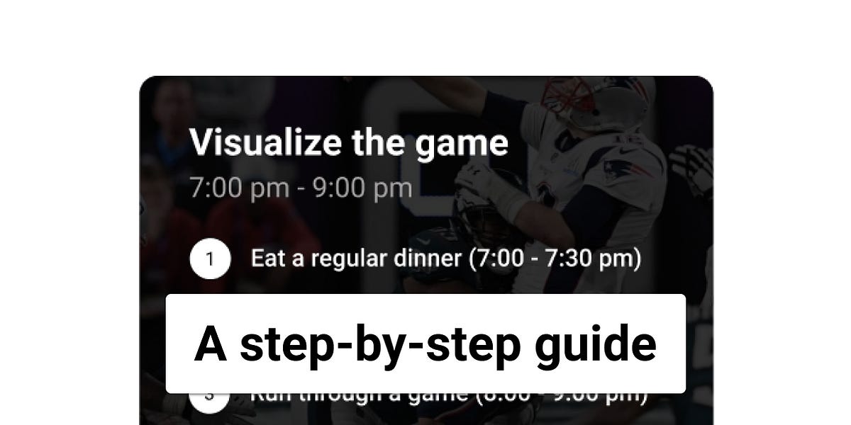 Designing a pre-game routine - by Craig Roh