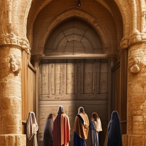 Meet Him at the Door - by Jerrold Lewis - Between 2 Gardens