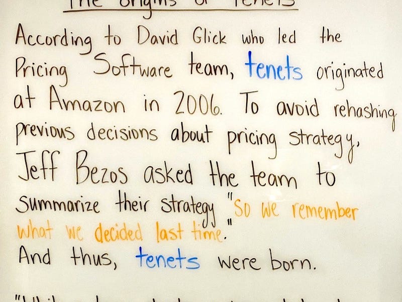 The Origins of Tenets - by Danny Sheridan