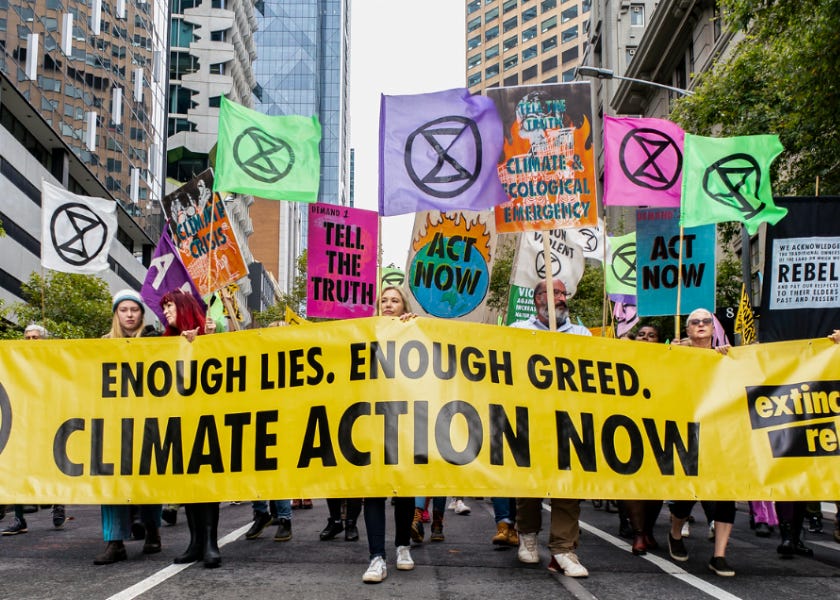 Yellow Protests for a Brighter Future - by Rachel Donald