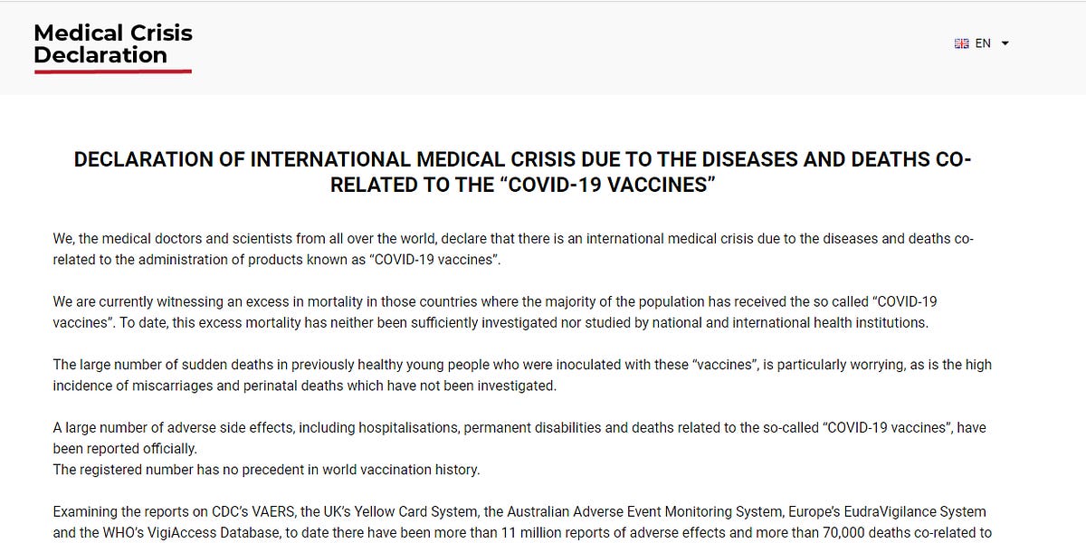 ΚΗΡΥΞΗ ΔΙΕΘΝΟΥΣ ΙΑΤΡΙΚΗΣ ΚΡΙΣΗΣ ΛΟΓΩ ΤΩΝ ΑΣΘΕΝΕΙΩΝ ΚΑΙ ΘΑΝΑΤΩΝ ΠΟΥ ...