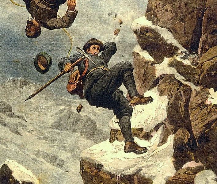 Climbing Pitons Early Evolution--part 1b--Alpine ways and artificial aids.