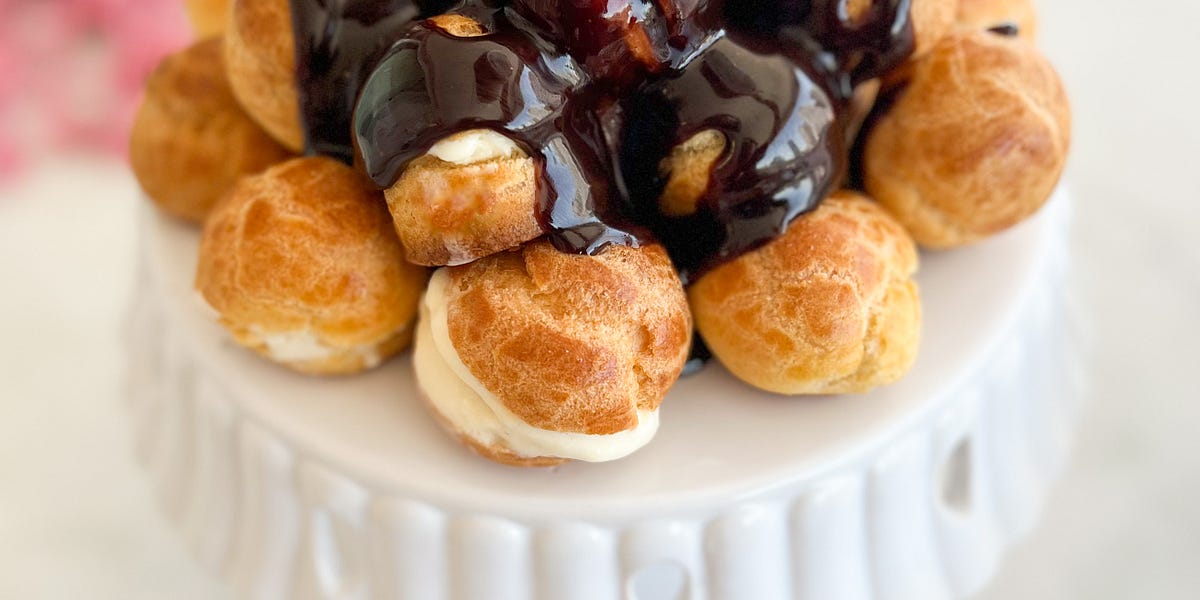 Profiteroles - by Otavia Sommavilla - Fazendo um doce