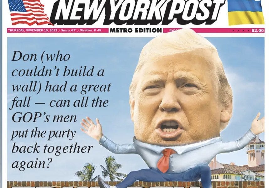 Has the NY Post doomed "red trickle" Trump - or will he shrug off his ...