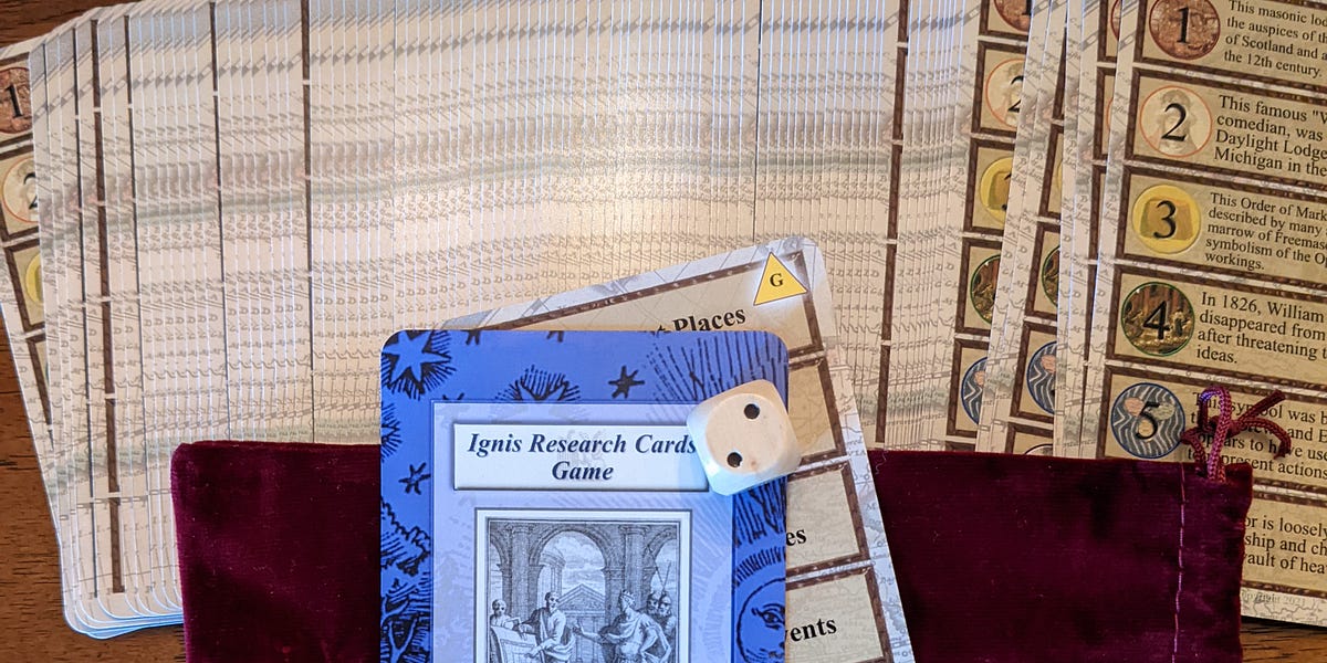 Reviewing A New Masonic Game, Visitors, & More