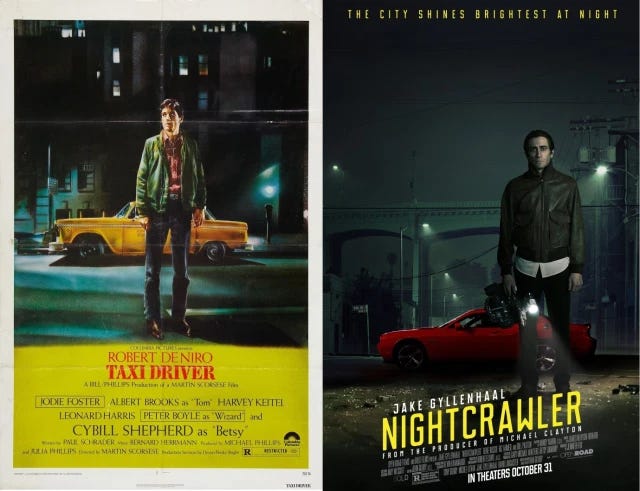 Nightcrawler, Taxi Driver, and the New Claustrophobia