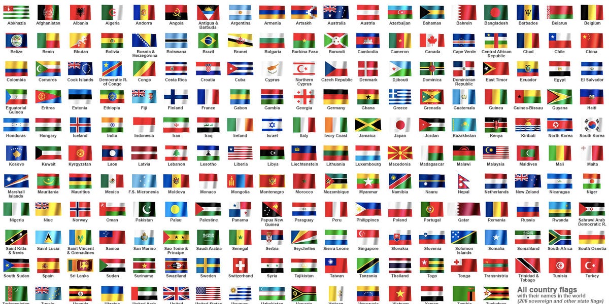 Top 50 Flags of the World, Ranked - by Robert Monday