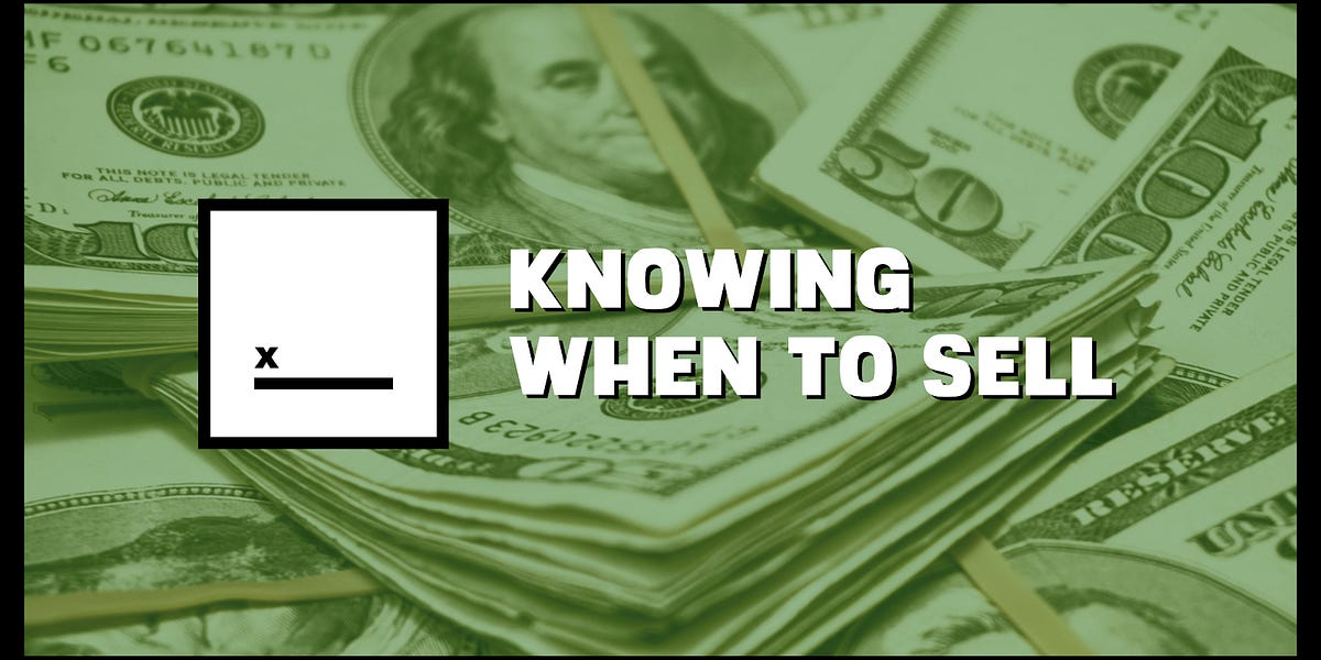Knowing when to sell - by Weekend Fund - Signature Block