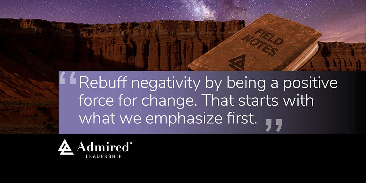 Fend Off the Negativity Effect