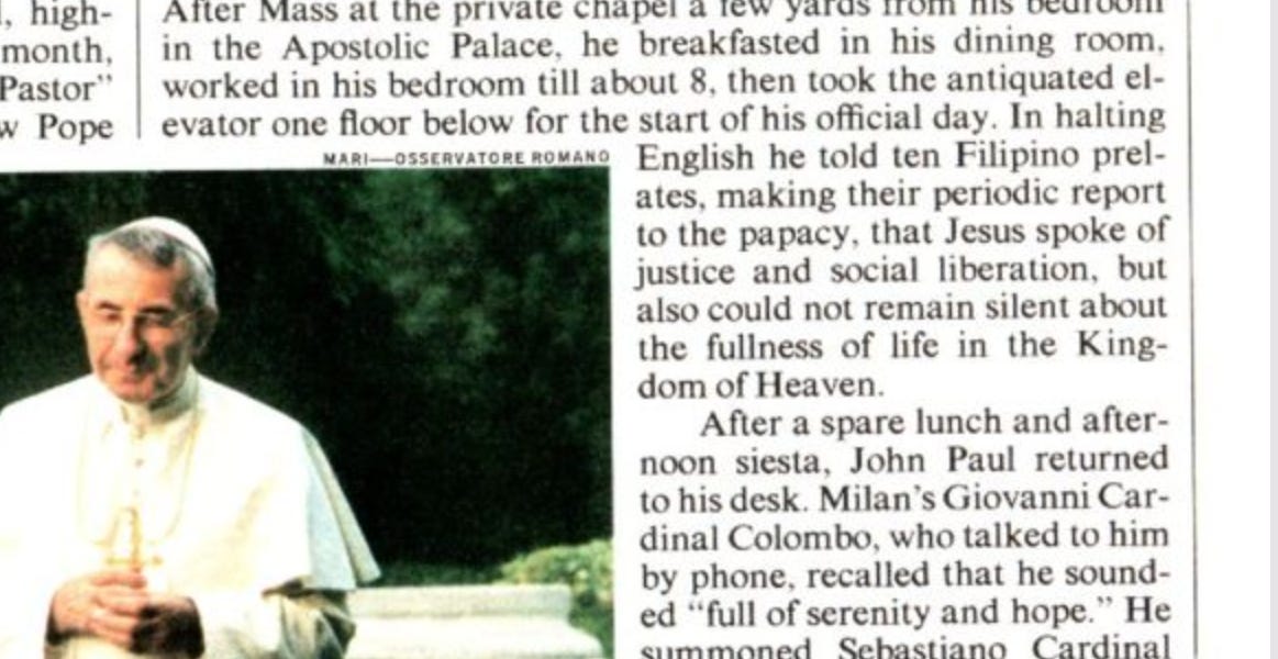 Fr. Murr, Cardinal Baggio, and Time Magazine