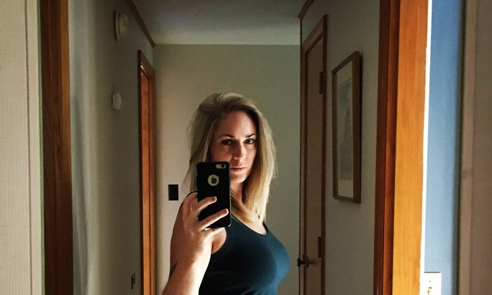 Present, pregnant and ever perplexed. - by Sandy Jorgenson