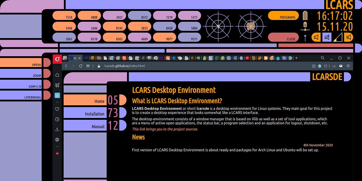 Make Linux look like Star Trek LCARS - by Bryan Lunduke