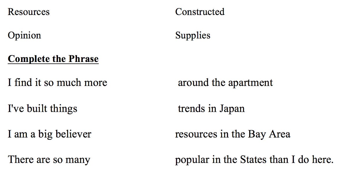 Recycle and repurpose - by Stephen - Step by Step Eikaiwa