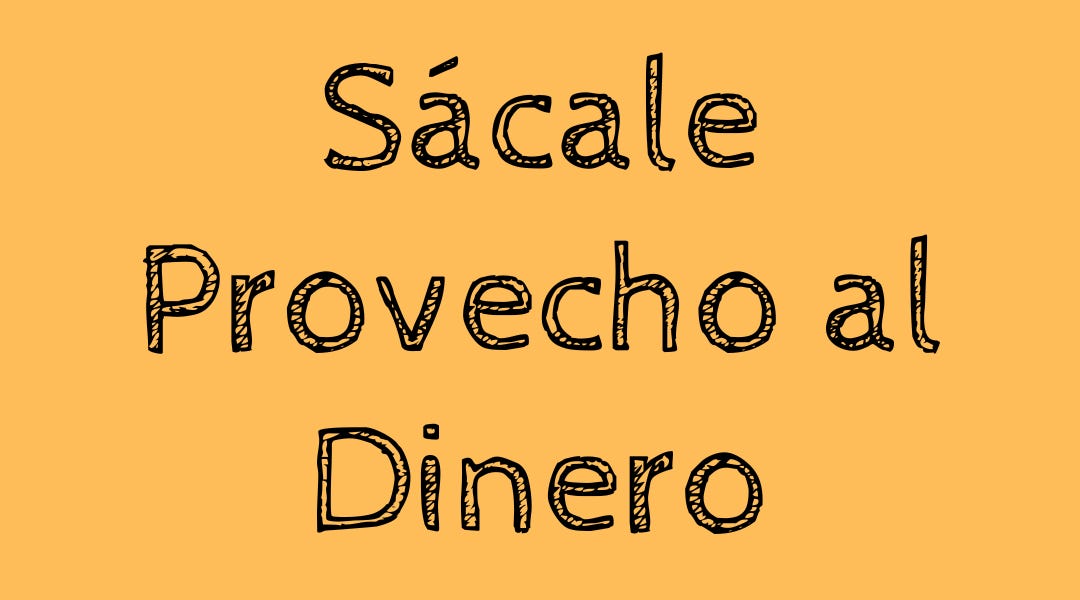 Sácale provecho al dinero - by Alejandro de Otero ⚡️
