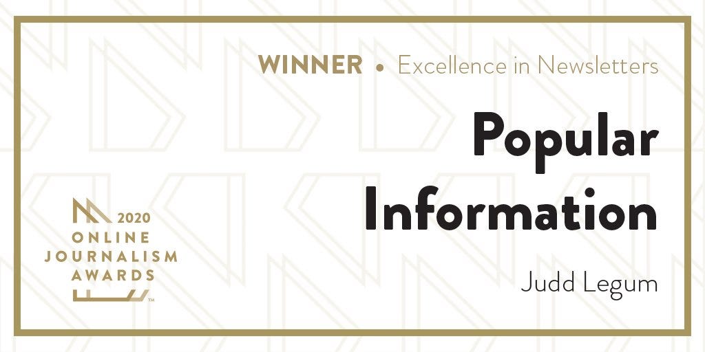 The year in Popular Information - by Judd Legum