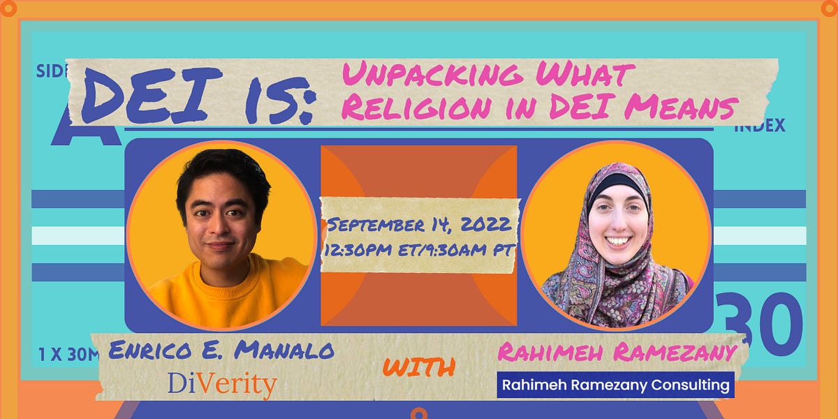 DEI is: Unpacking What Religion in DEI Means