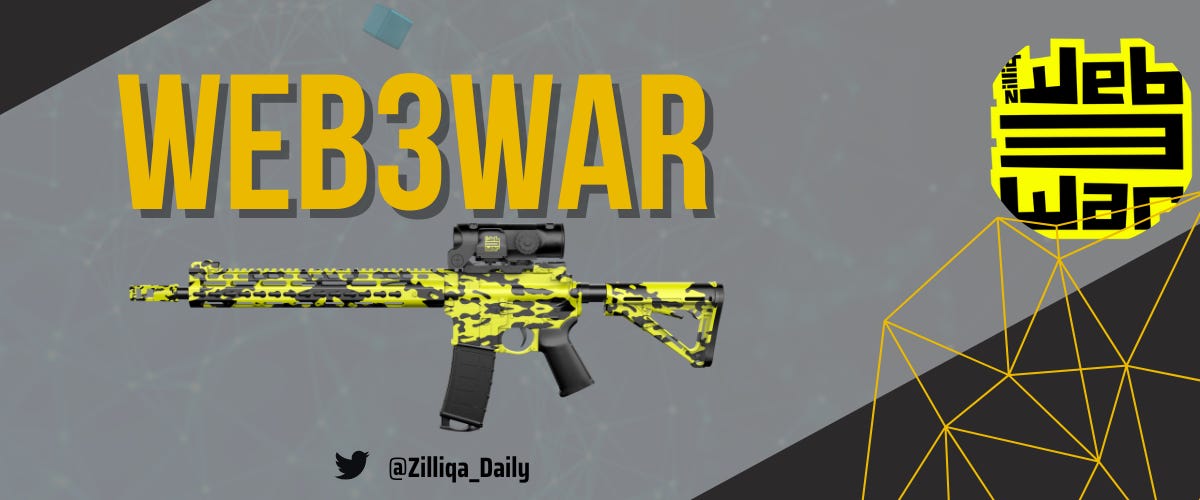 Zilliqa welcomes the first Skill to Earn Blockchain Game(WEB3WAR)