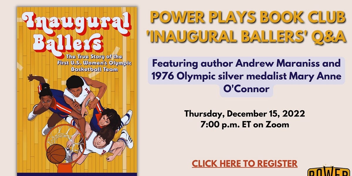 RSVP: 'Inaugural Ballers' Q&A w/ Mary Anne O'Connor and Andrew Maraniss ...