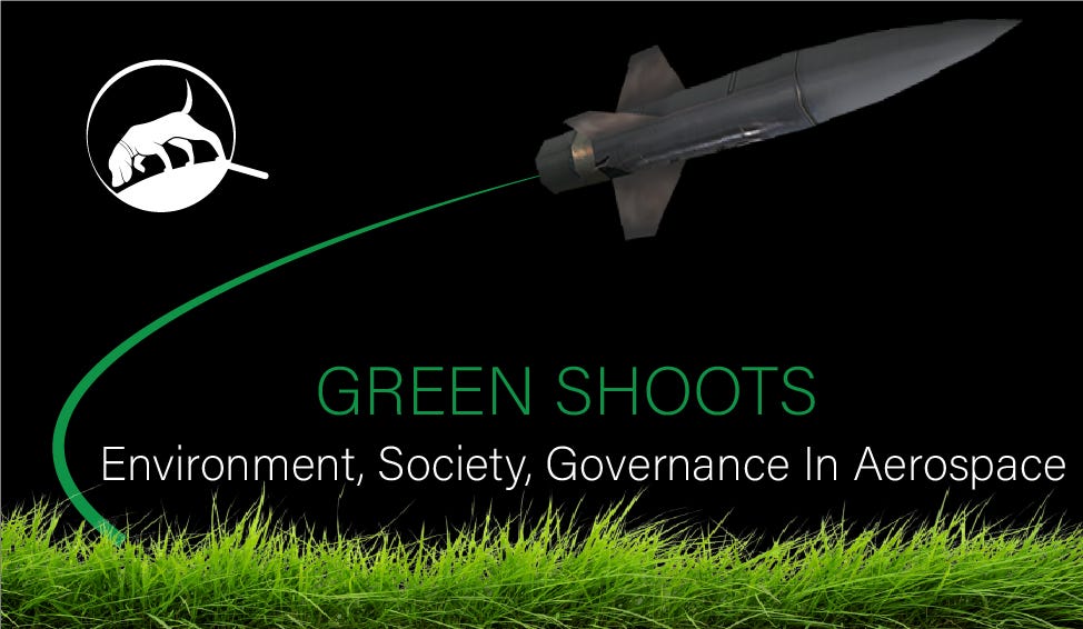 Green Shoots #1: ESG in Aerospace in Brief - by Eric Roesch