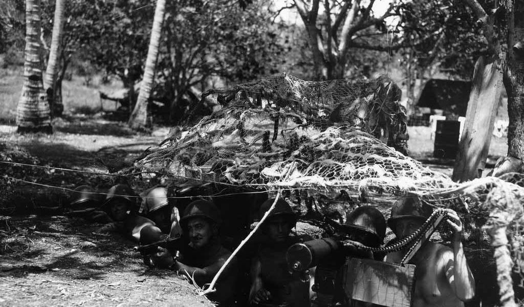 USMC and US Army hold out on Guadalcanal