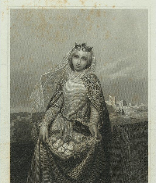 Saint Elizabeth's miracle of roses in Melville's "Rosary Beads"